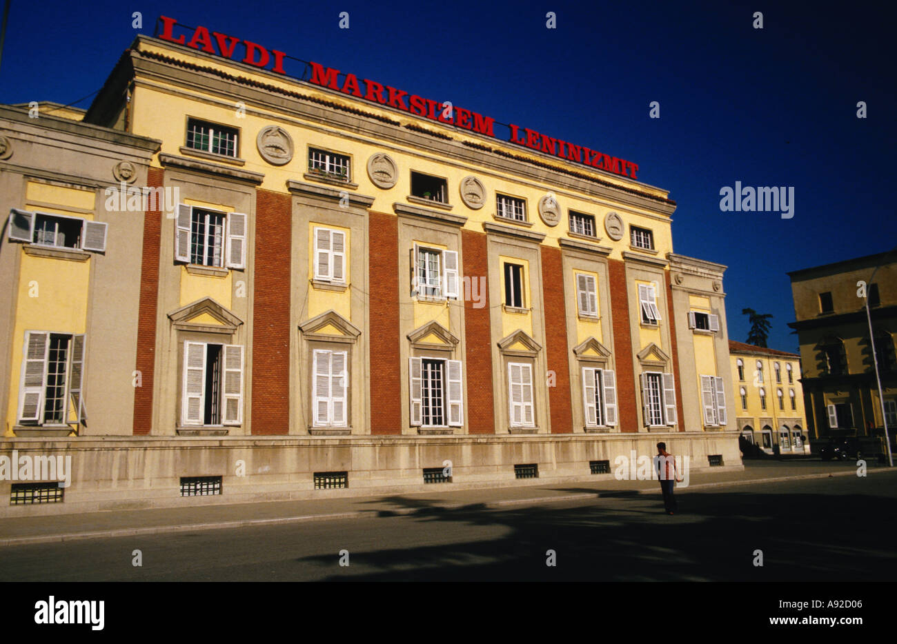 Albania Tirana at the Skanderbeg square Stock Photo - Alamy