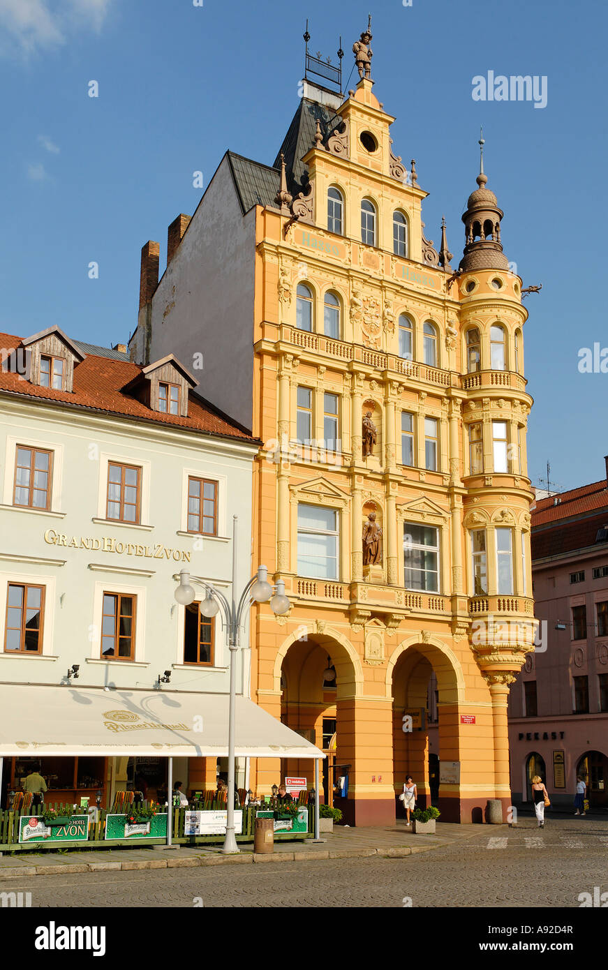 Historic old town of Ceske Budejovice, Budweis, Budvar, Bohemia, Czech ...