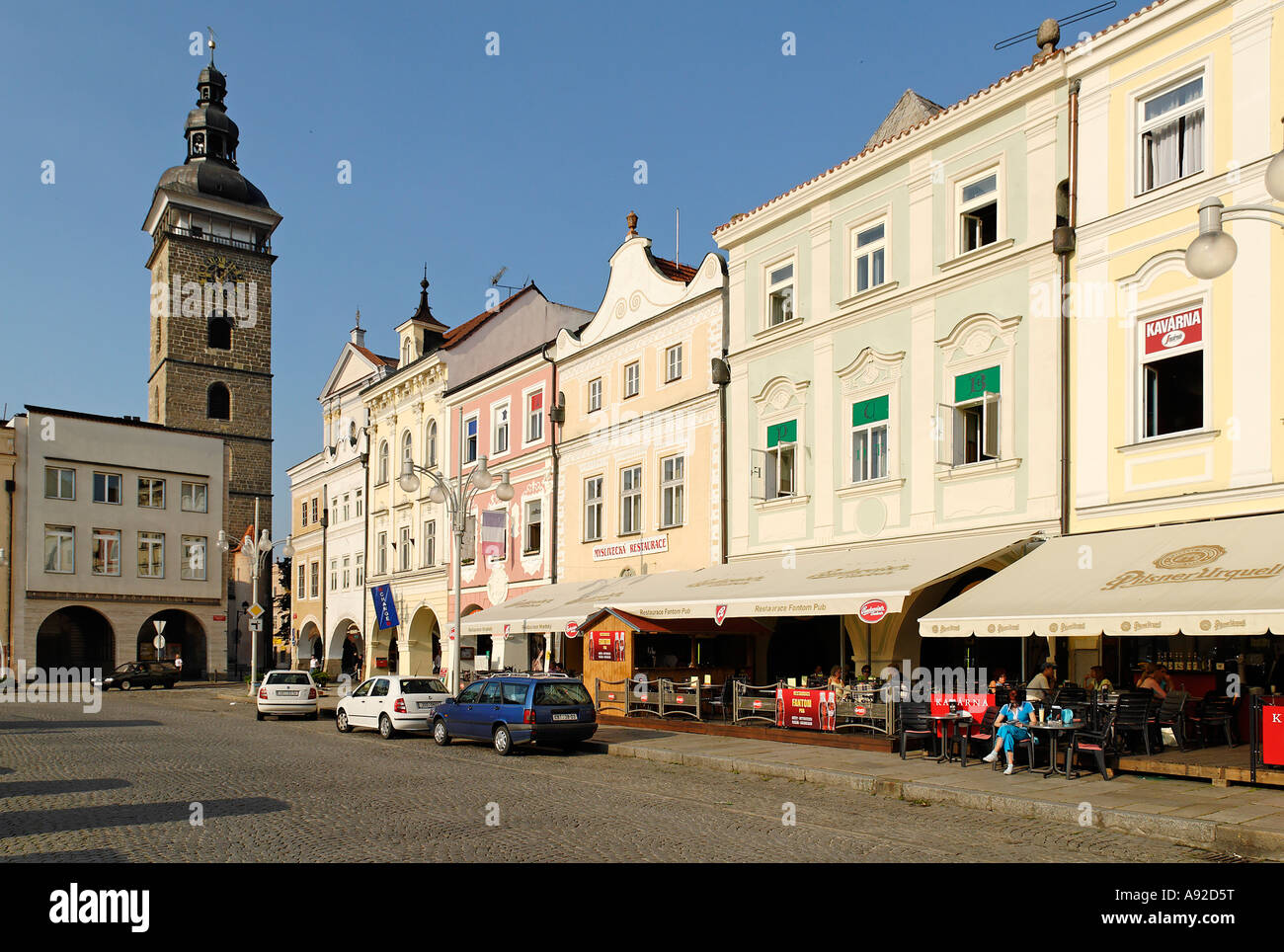Historic old town of Ceske Budejovice, Budweis, Budvar, Bohemia, Czech ...