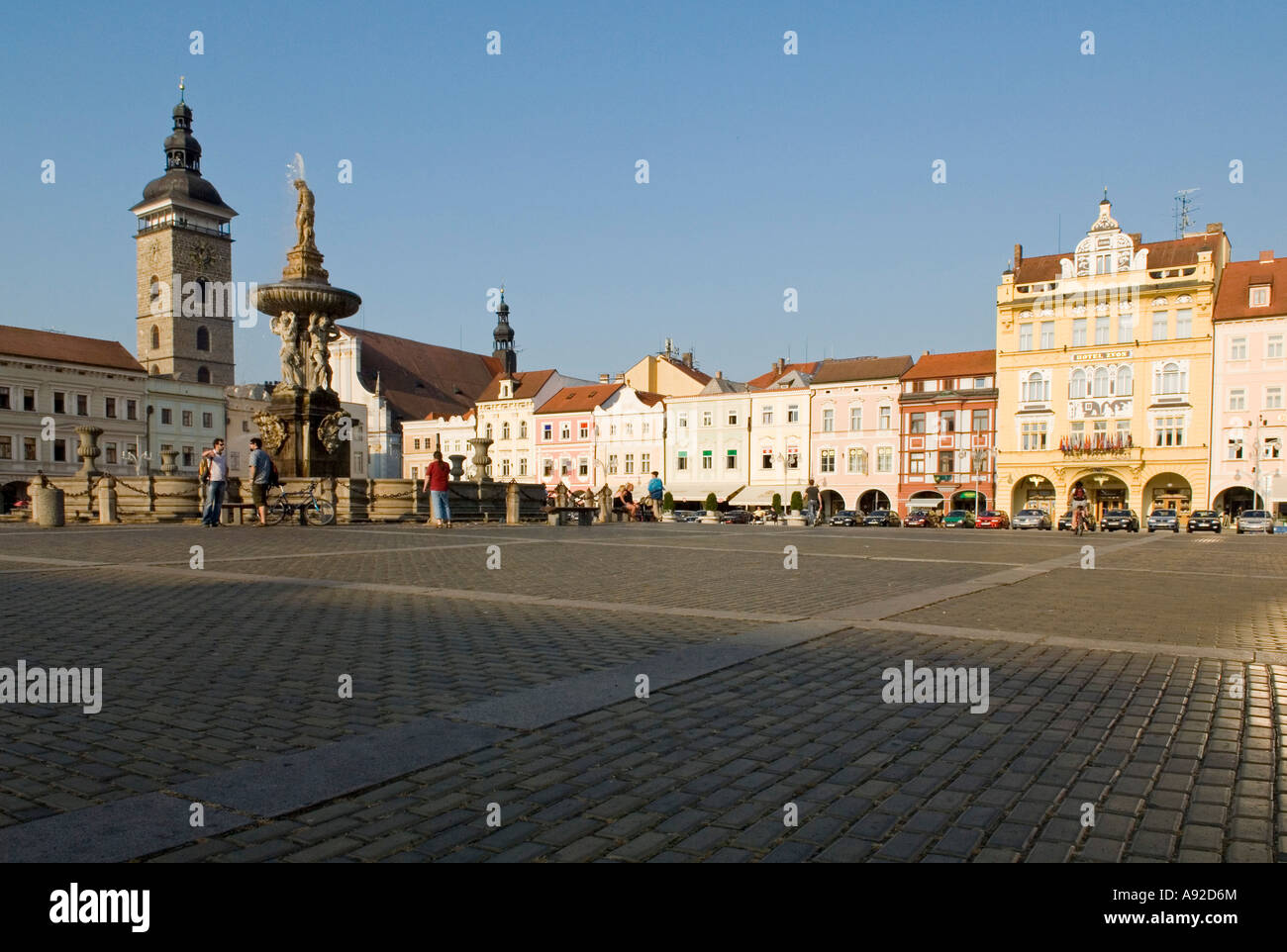Historic old town of Ceske Budejovice, Budweis, Budvar, Bohemia, Czech ...