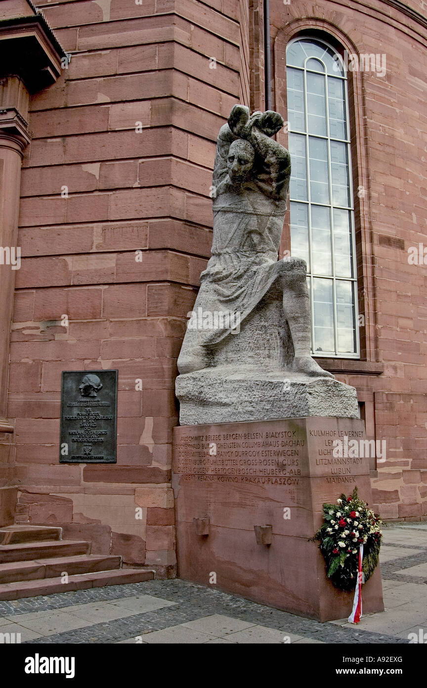 Memorial for the victims of the Nazi-terror at the Paulskirche ...