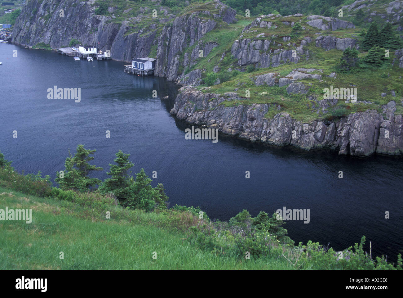 NA, Canada, Newfoundland, Quidi-Vidi. View of Quidi-Vidi Stock Photo ...
