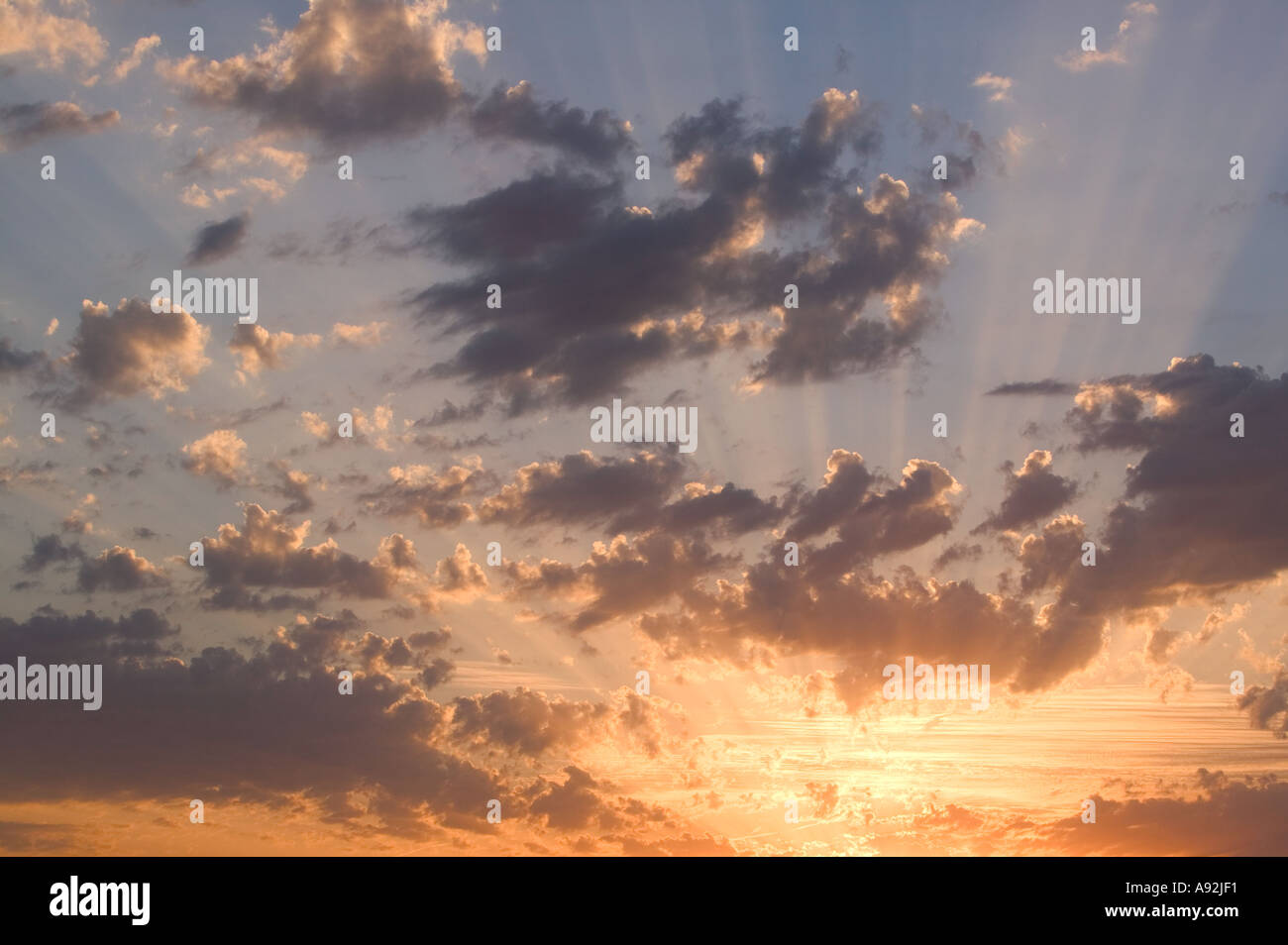 Shaft of light at sunset hi-res stock photography and images - Alamy