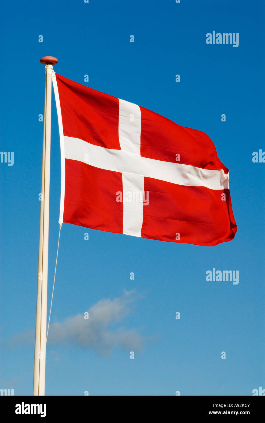 Flag of Denmark Stock Photo - Alamy
