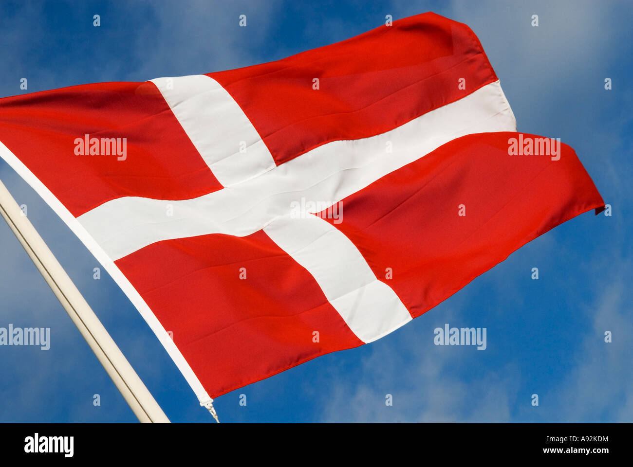 Flag of Denmark Stock Photo - Alamy