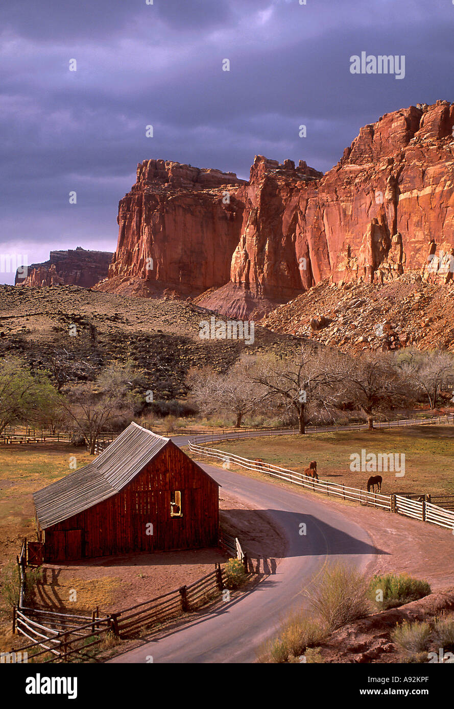 Capitol reef barn hi-res stock photography and images - Alamy