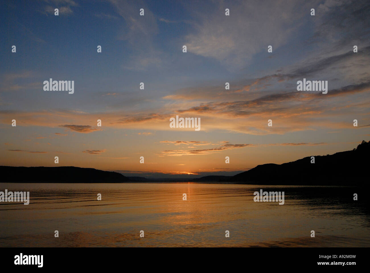Sunset at Lake Constance - Baden Wuerttemberg, Germany, Europe Stock Photo - Alamy
