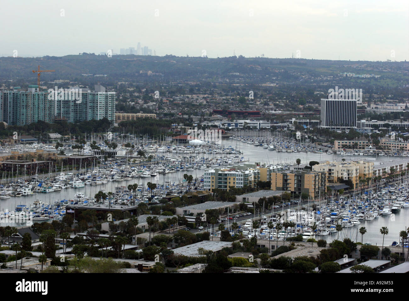 Aerial view of marina del rey hi-res stock photography and images - Alamy