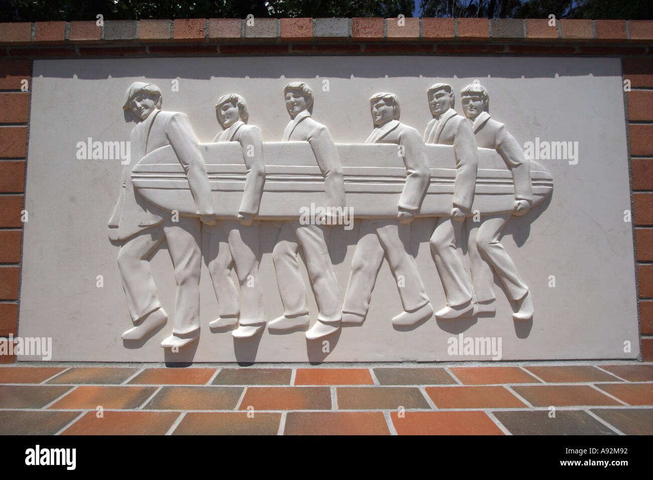 beachboys memorial 3 Stock Photo - Alamy