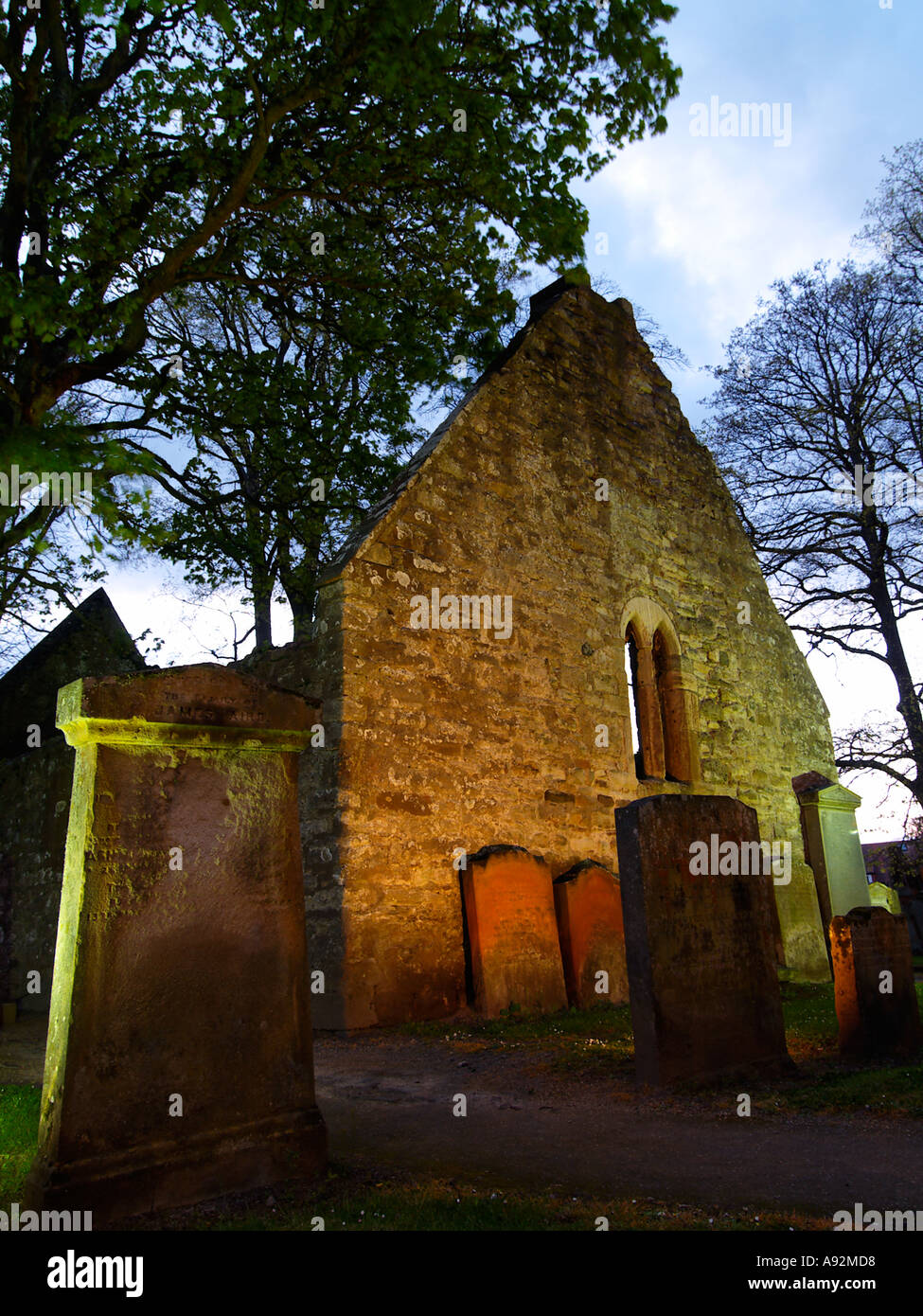 The Auld Kirk, Aloway Stock Photo - Alamy