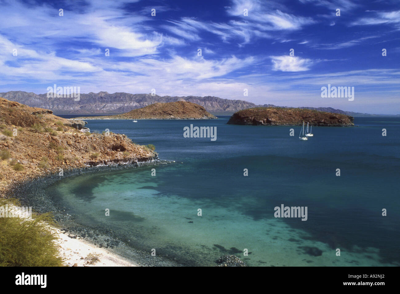 Bay of Concepcion Baja California Sur Mexico Stock Photo - Alamy