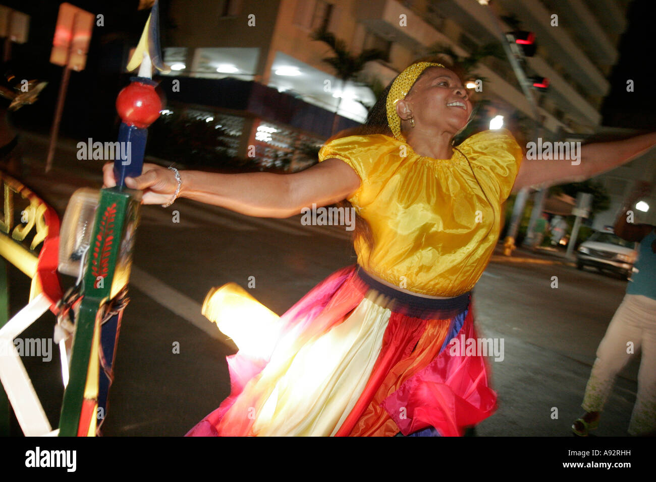 Miami Beach Florida,South Beach,Ocean Drive,Haitian Rara Band,parade ...