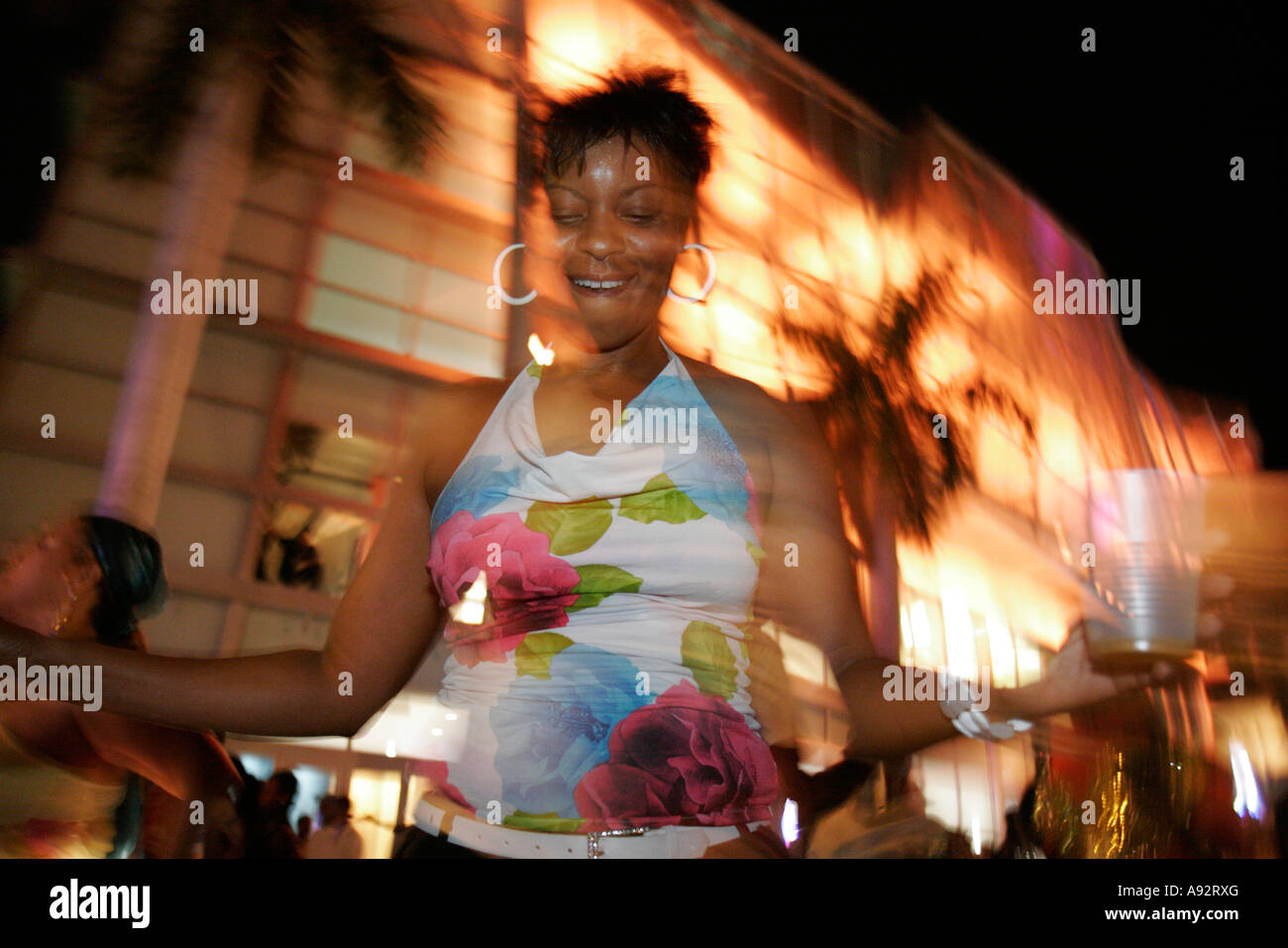 Florida miami beach haitian woman hi-res stock photography and images ...