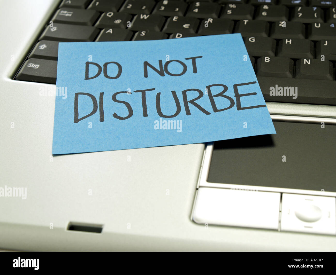 Do not touch note hi-res stock photography and images - Alamy