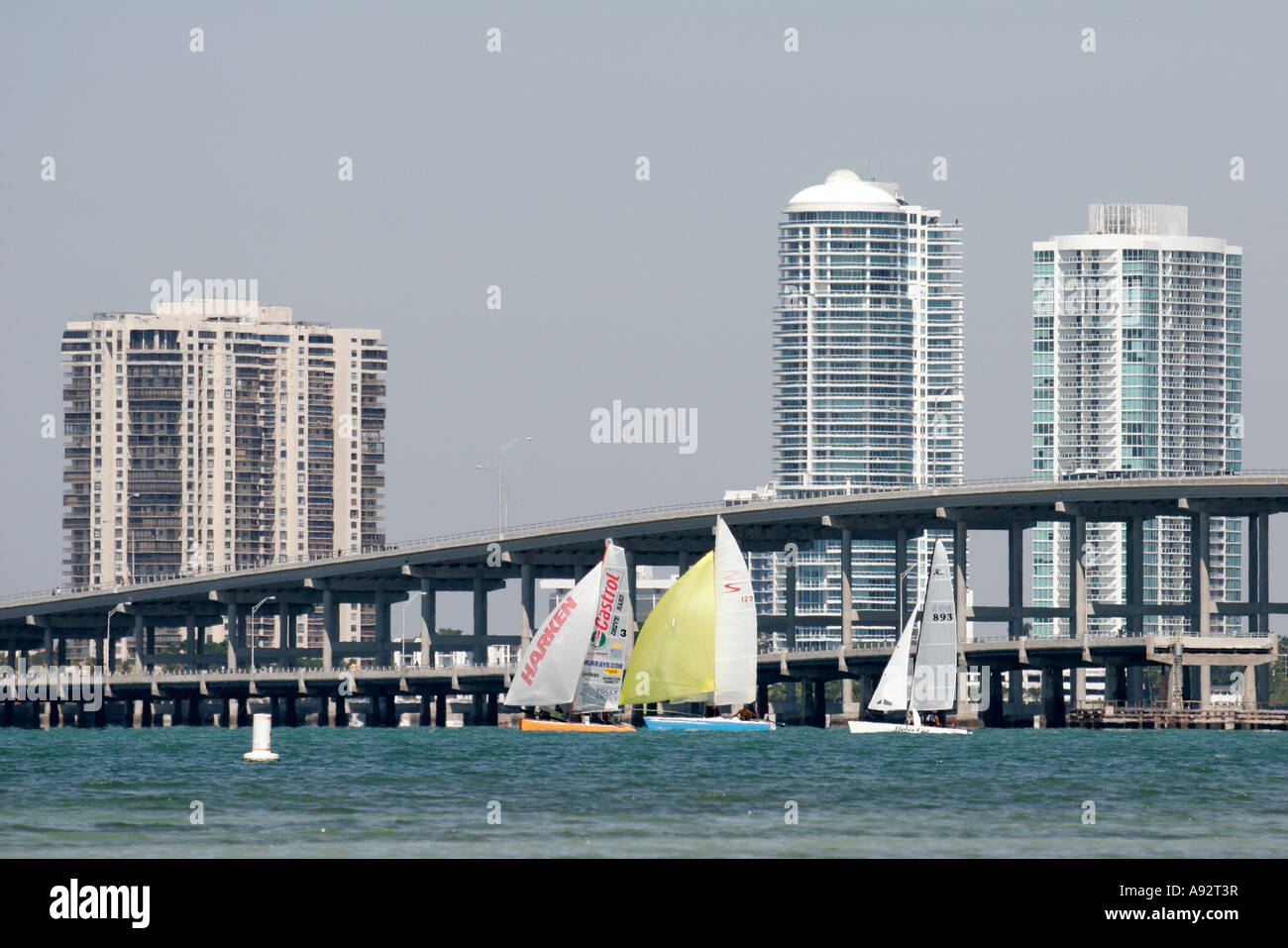 Florida Biscayne Bay water,Miami Dade County,Virginia Key,Rickenbacker ...