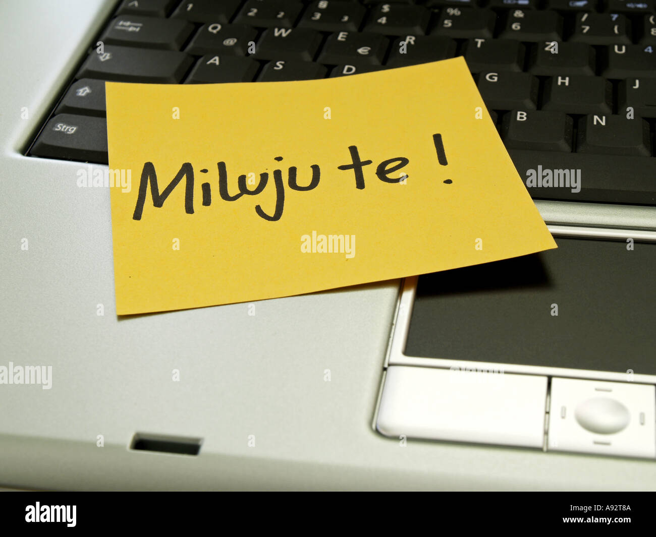 I love you memo hi-res stock photography and images - Alamy