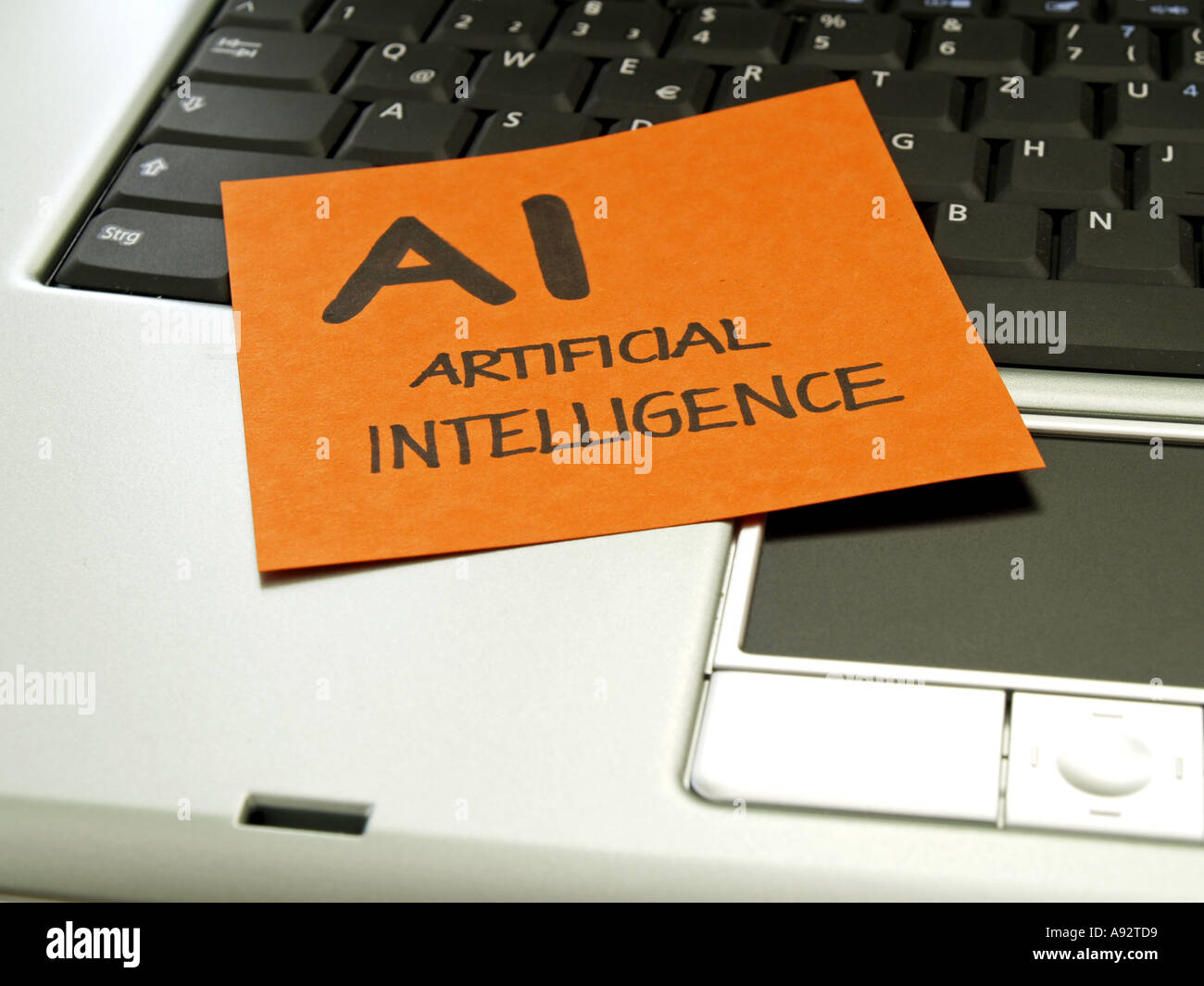 memo note on notebook, AI, artificial intelligence Stock Photo - Alamy