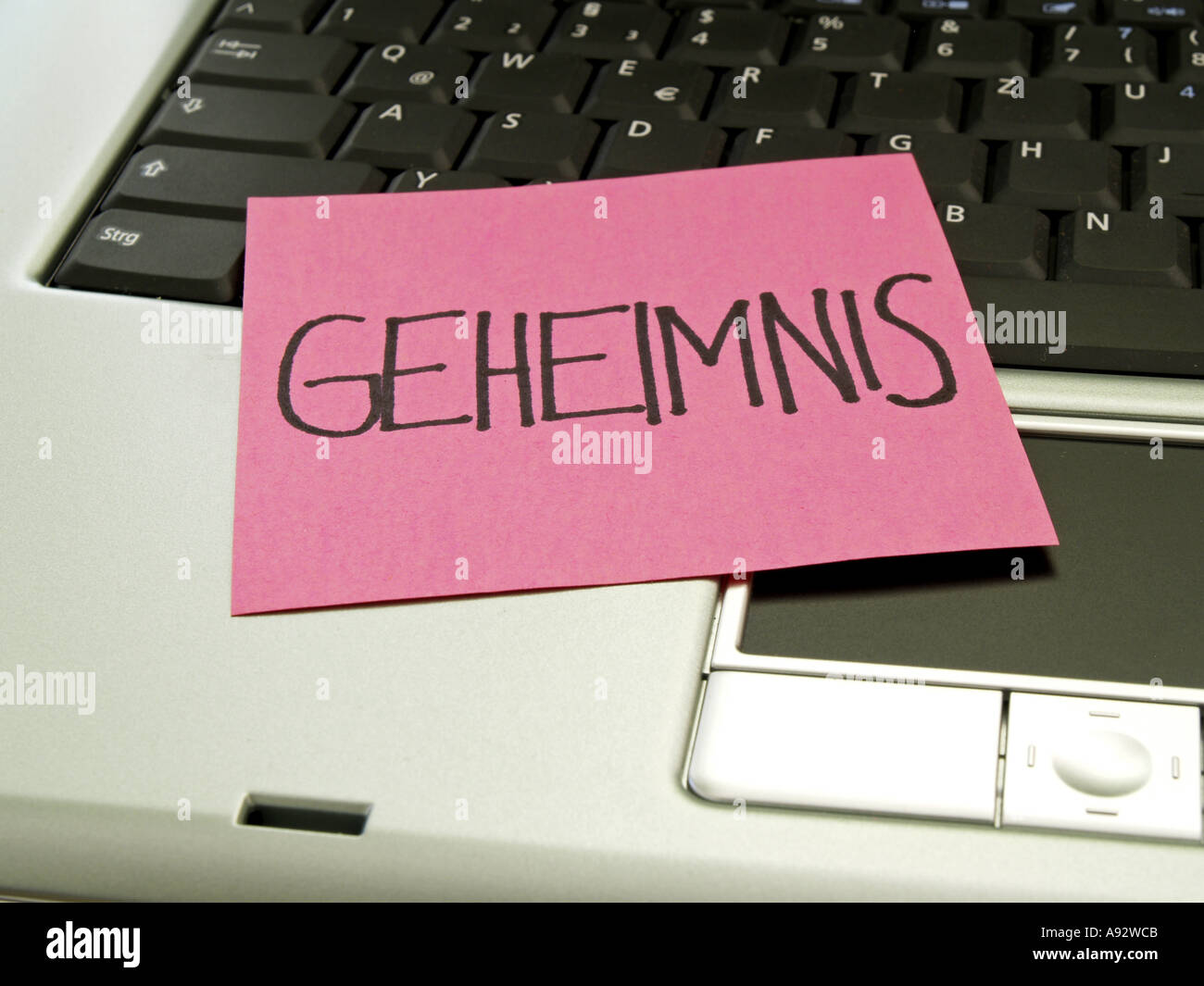 memo note on notebook, secret Stock Photo - Alamy