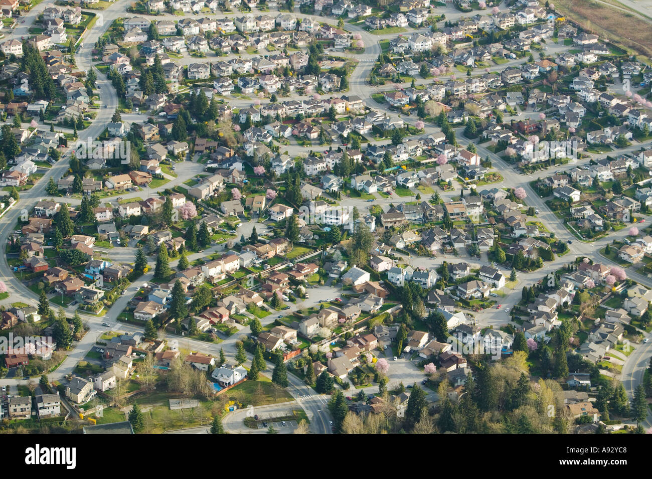 Suburban Sprawl Aerial High Resolution Stock Photography and Images - Alamy