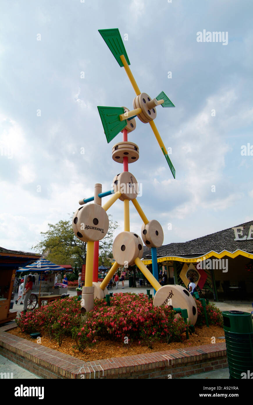 Giant Tinker Toy Downtown Disney Marketplace Stock Photo - Alamy