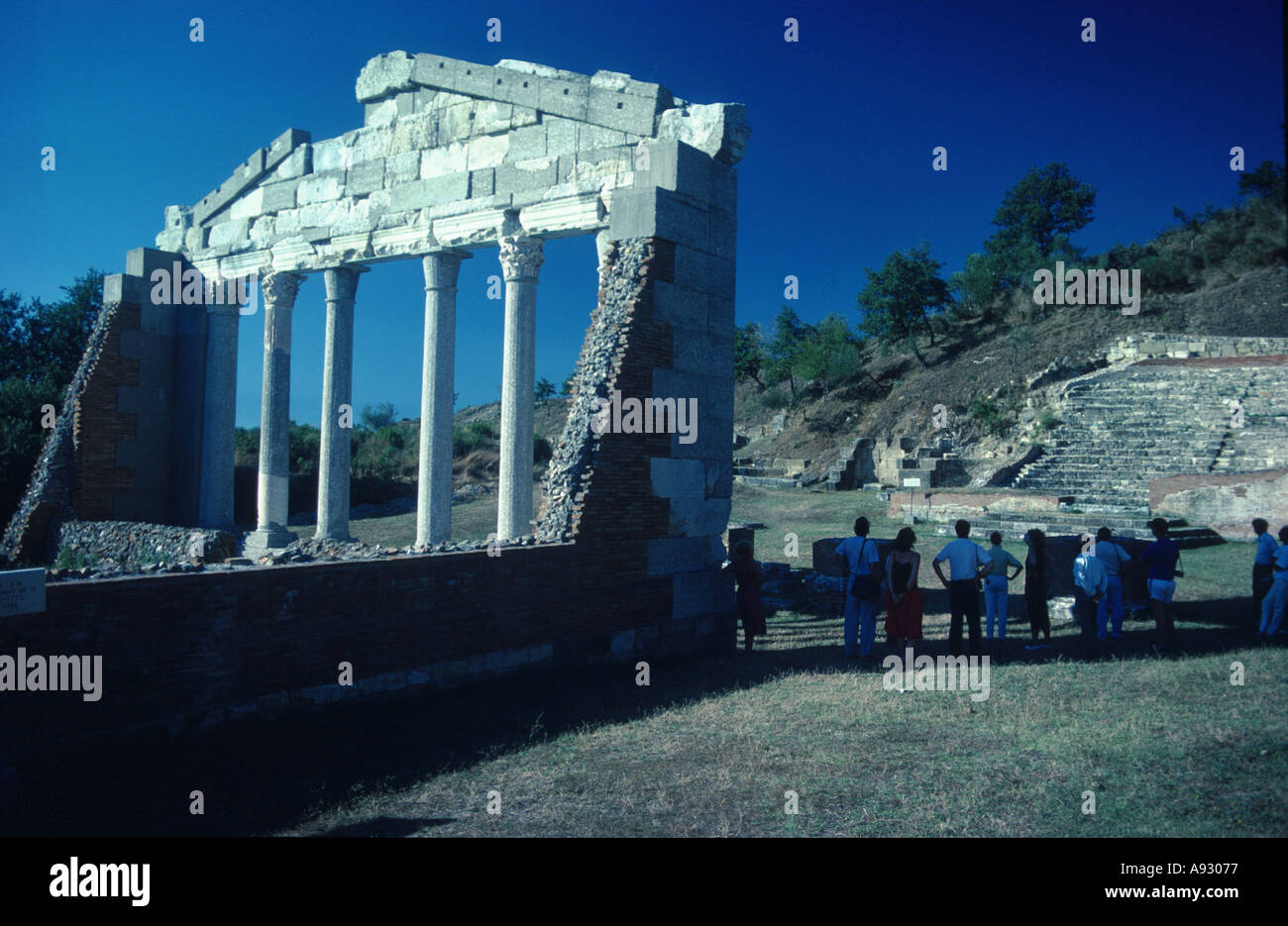 Albania Apollonia the temple at the archaeological site Stock Photo - Alamy