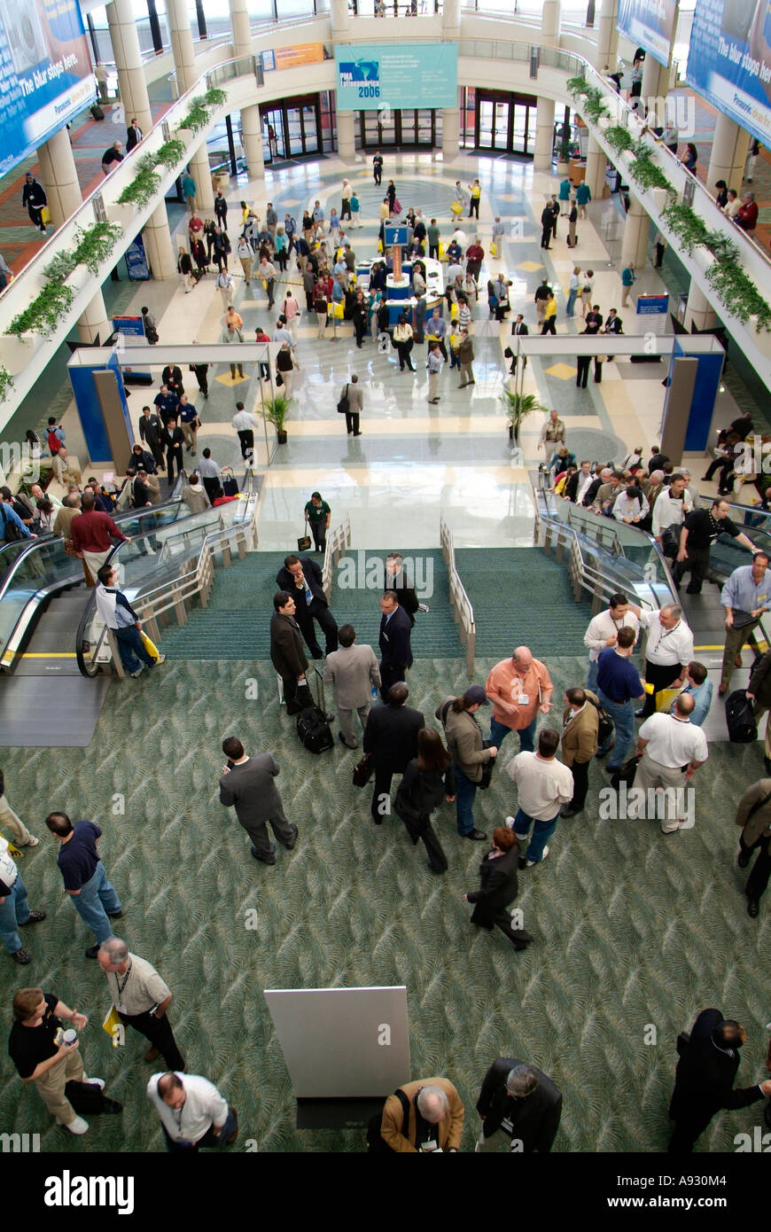 Convention attendees at Orange County Convention Center Orlando Florida ...