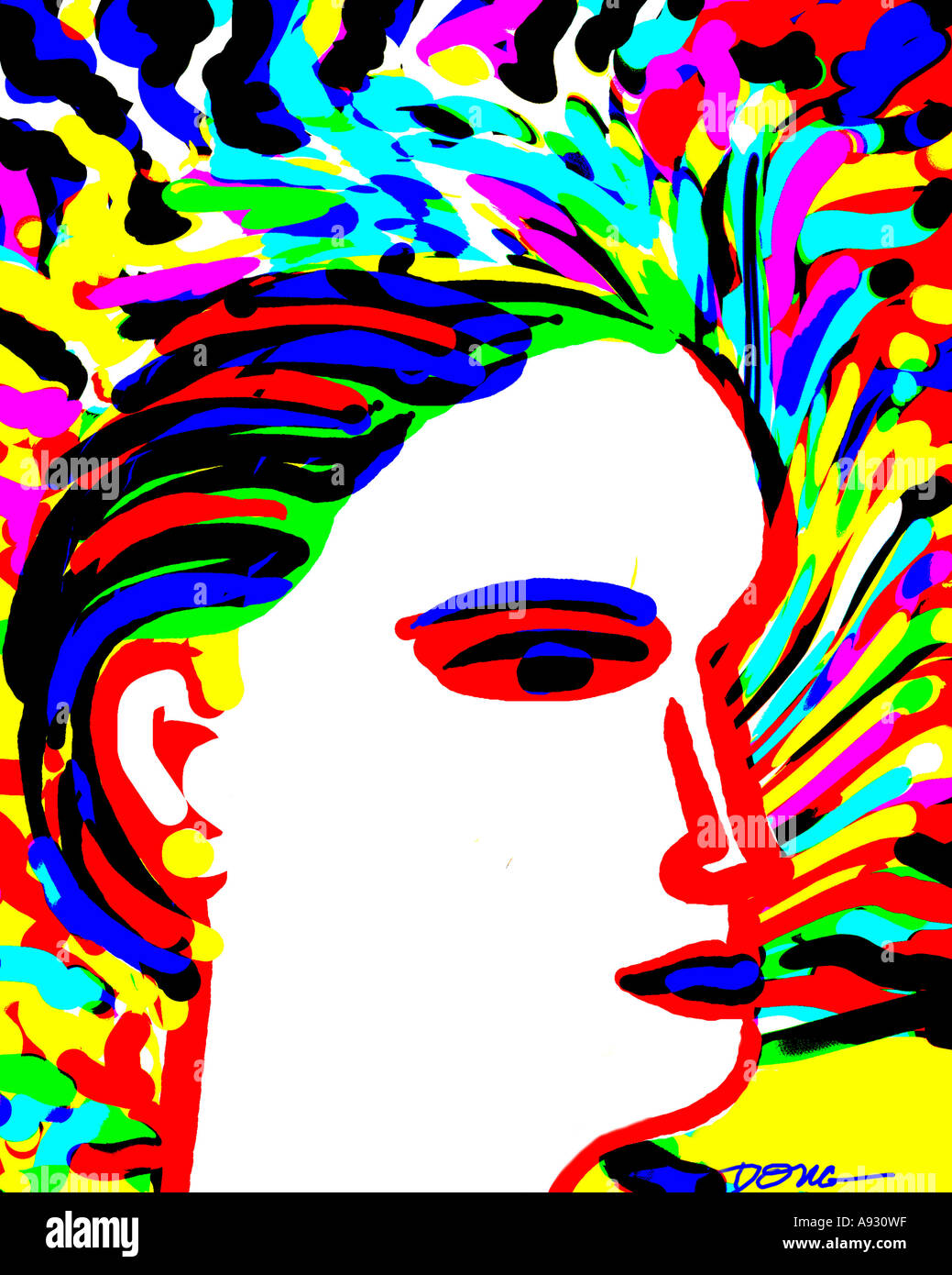 Woman With Style 2001 Diana Ong (b.1940/Chinese-American) Computer ...