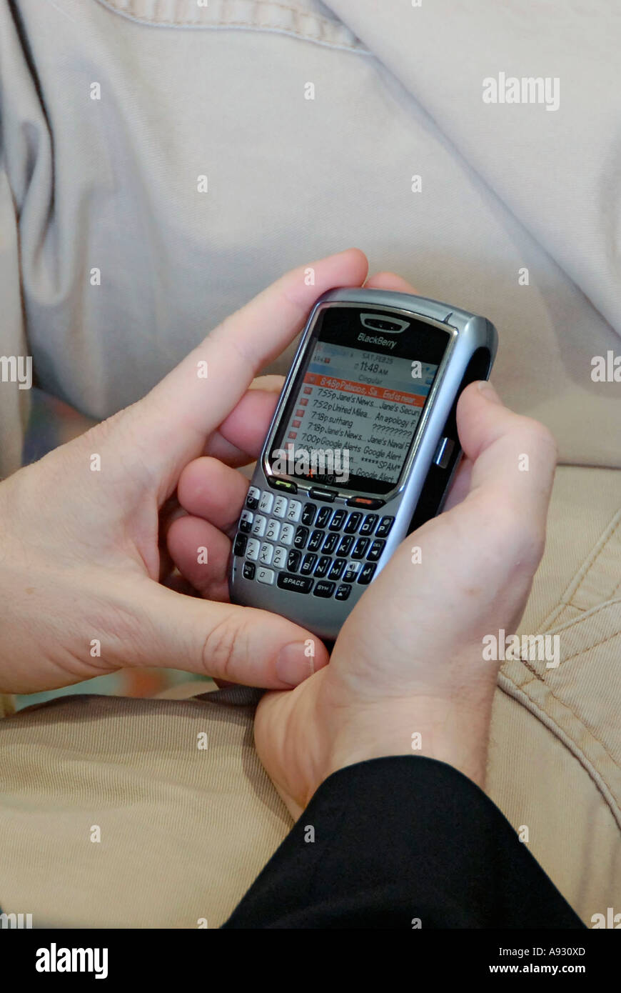Blackberry cellular pda device hi-res stock photography and images - Alamy