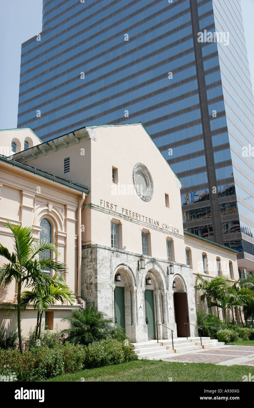 Miami Florida,Brickell Avenue,First Presbyterian Church,built 1949,high ...