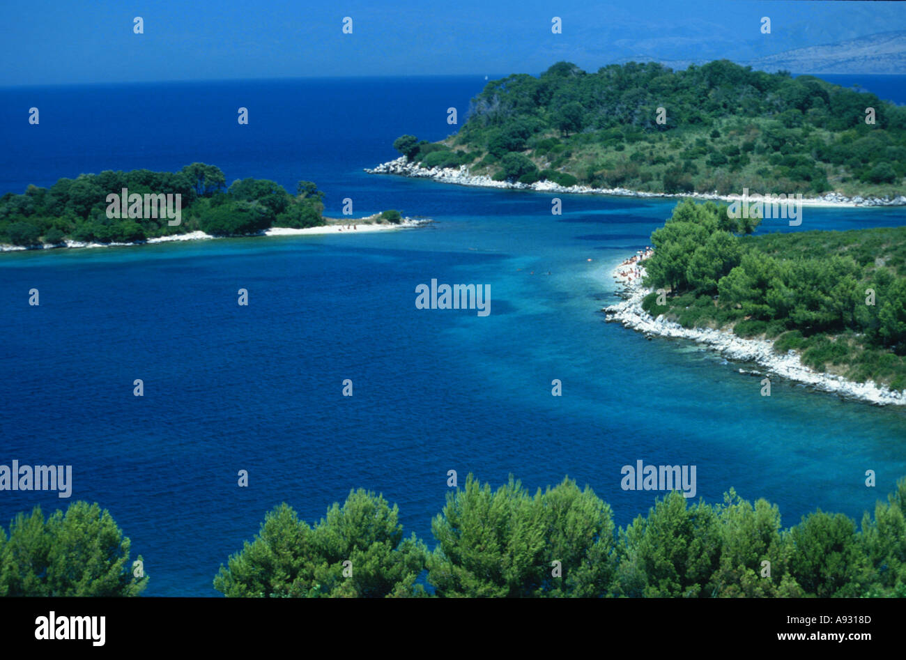 Albania beach in the south of the country Ionic Sea Stock Photo - Alamy