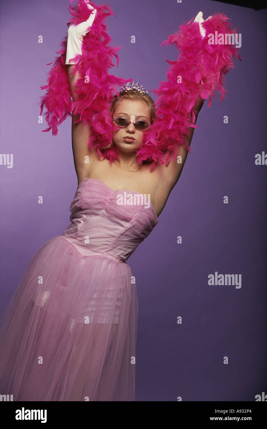 Tiara dress woman hi-res stock photography and images - Alamy