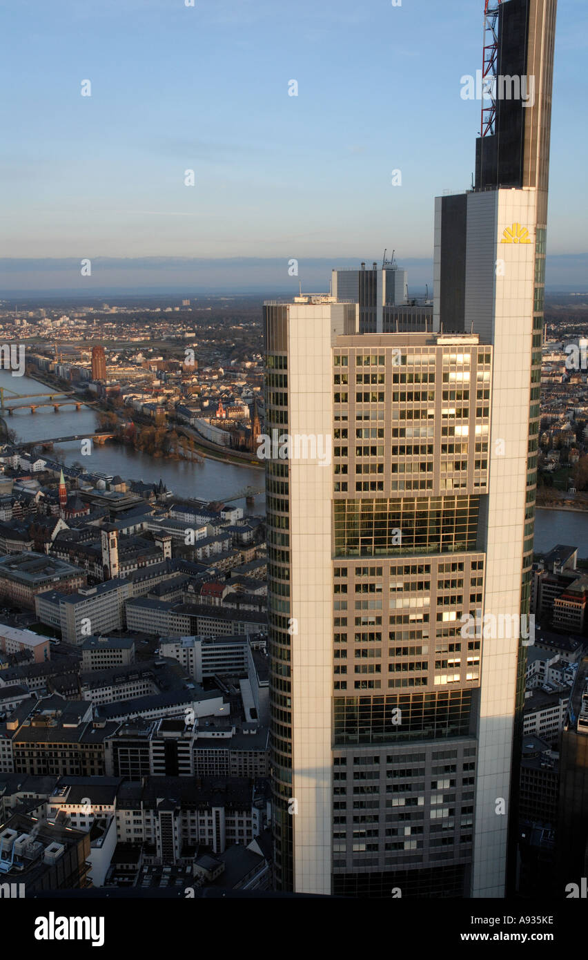 Business building dominating the skyline office tower hi-res stock ...