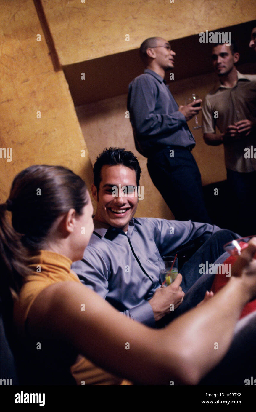 Group of people party at night hi-res stock photography and images - Alamy