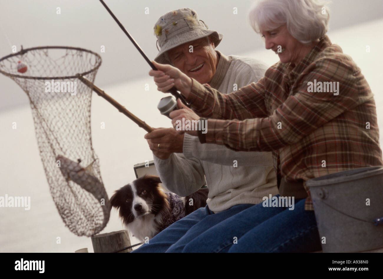 Dock people man woman animals hi-res stock photography and images - Alamy