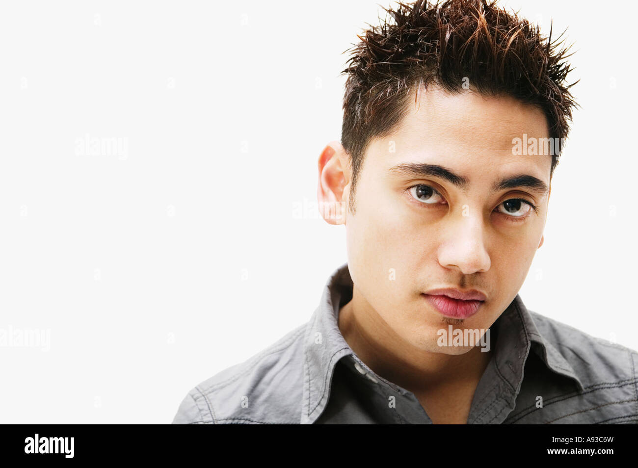 Portrait of Pacific Islander man looking serious Stock Photo - Alamy