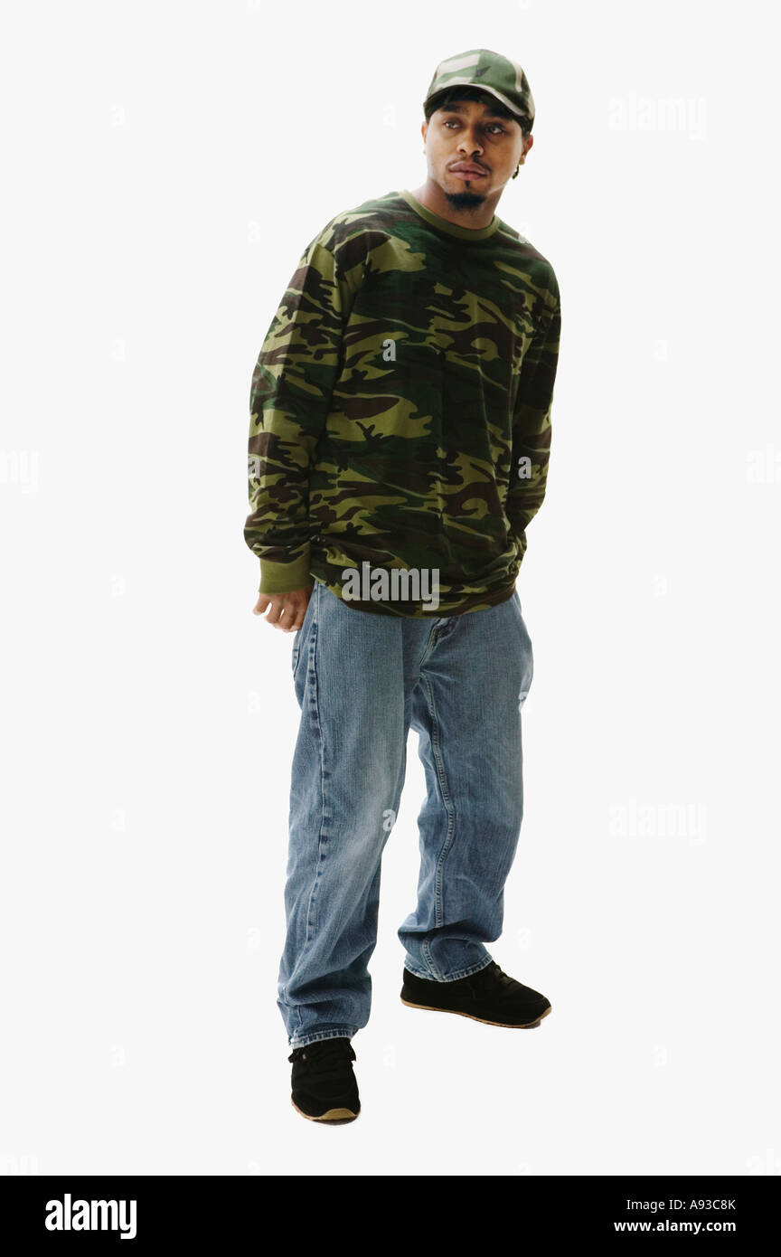 Serious man wearing black Cut Out Stock Images & Pictures - Alamy