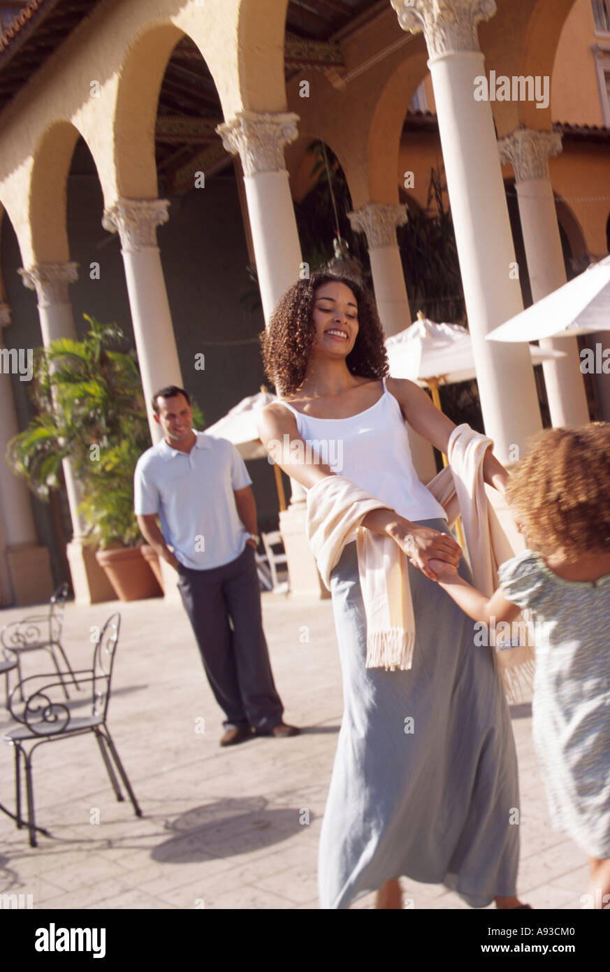 Mother dancing with her daughter Stock Photo - Alamy