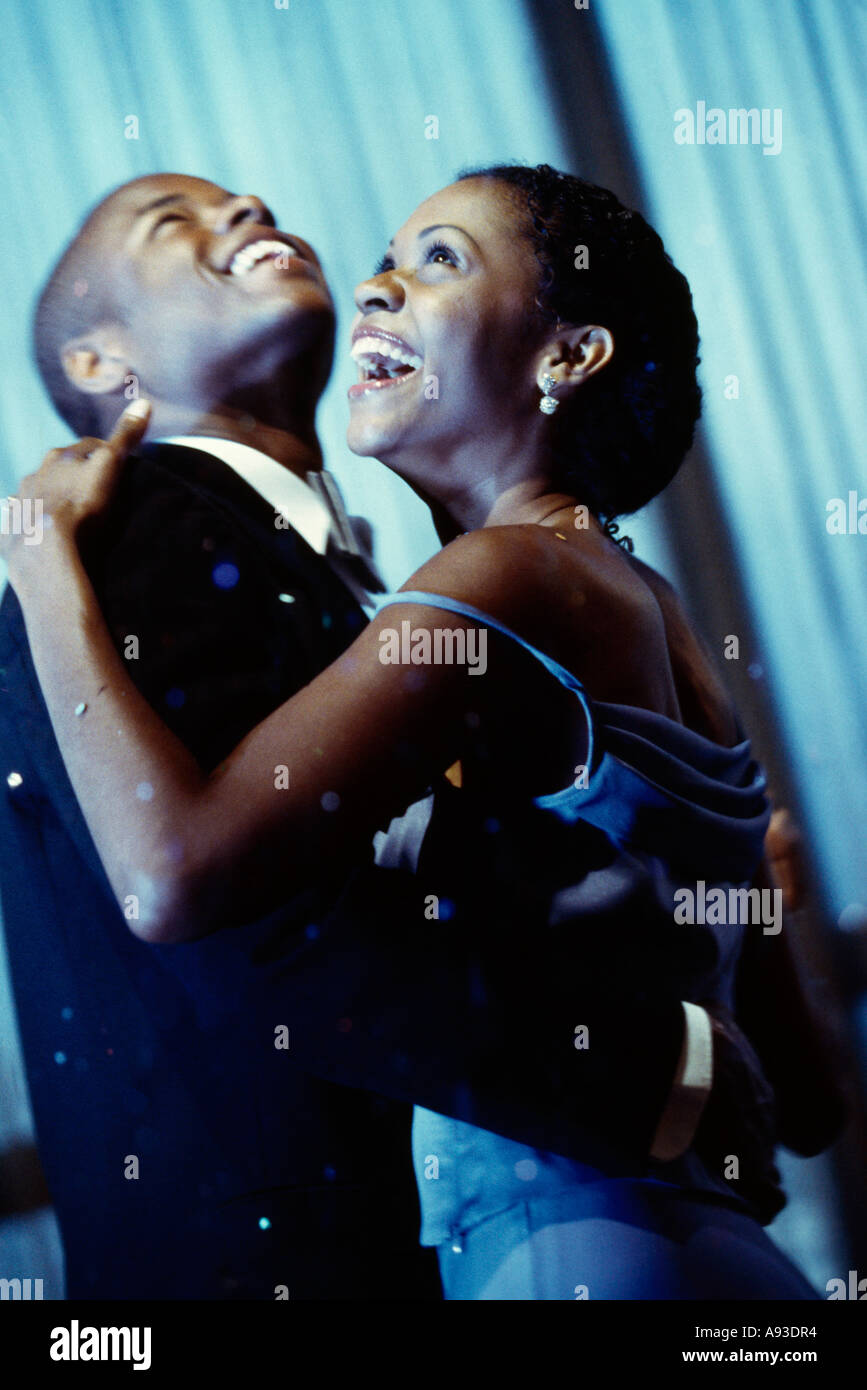Side profile of a young couple dancing Stock Photo - Alamy