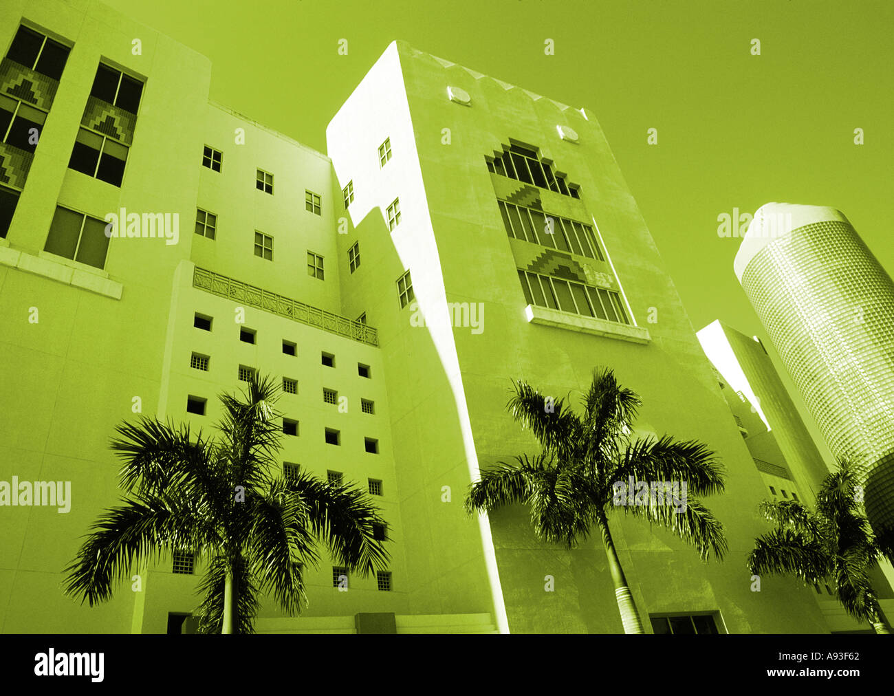 Miami Beach Florida Pastel colors art deco style Stock Photo - Alamy
