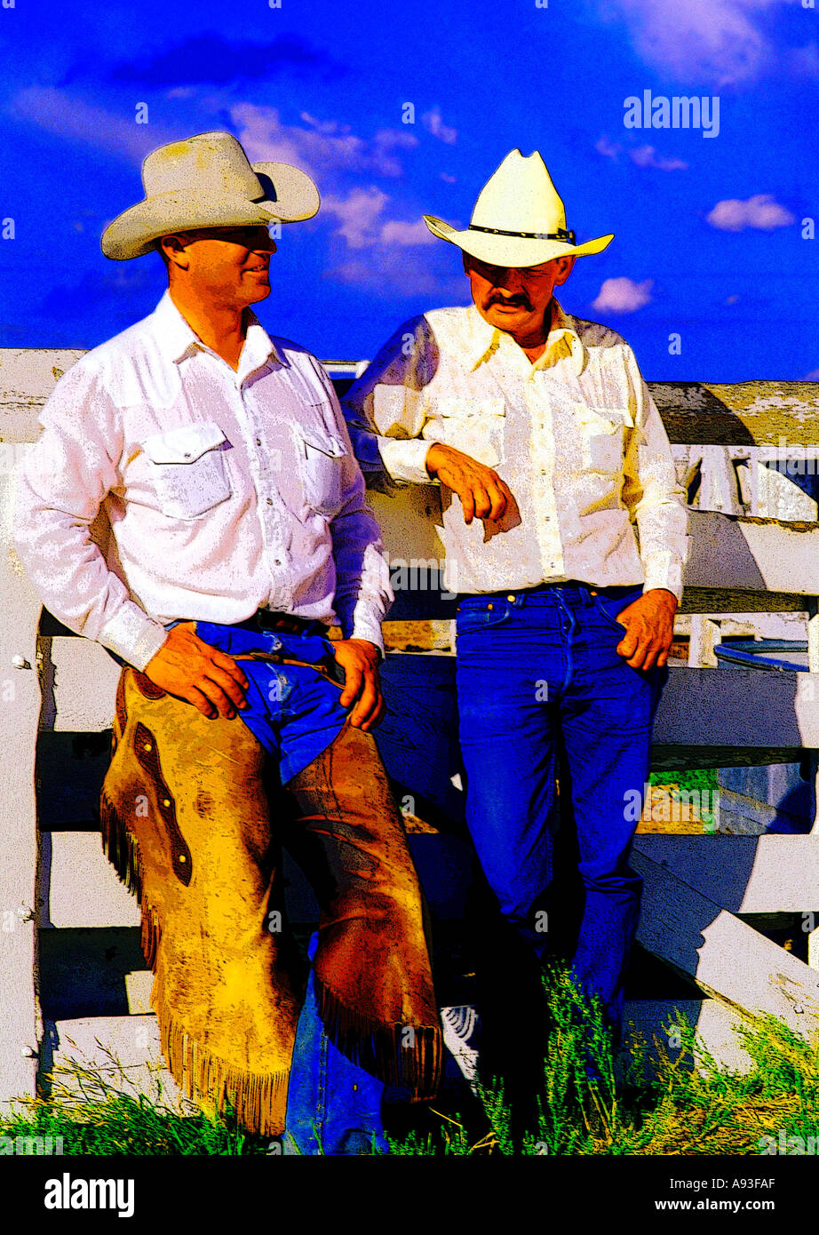 Life as a cowboy Colorado ranch USA Stock Photo - Alamy