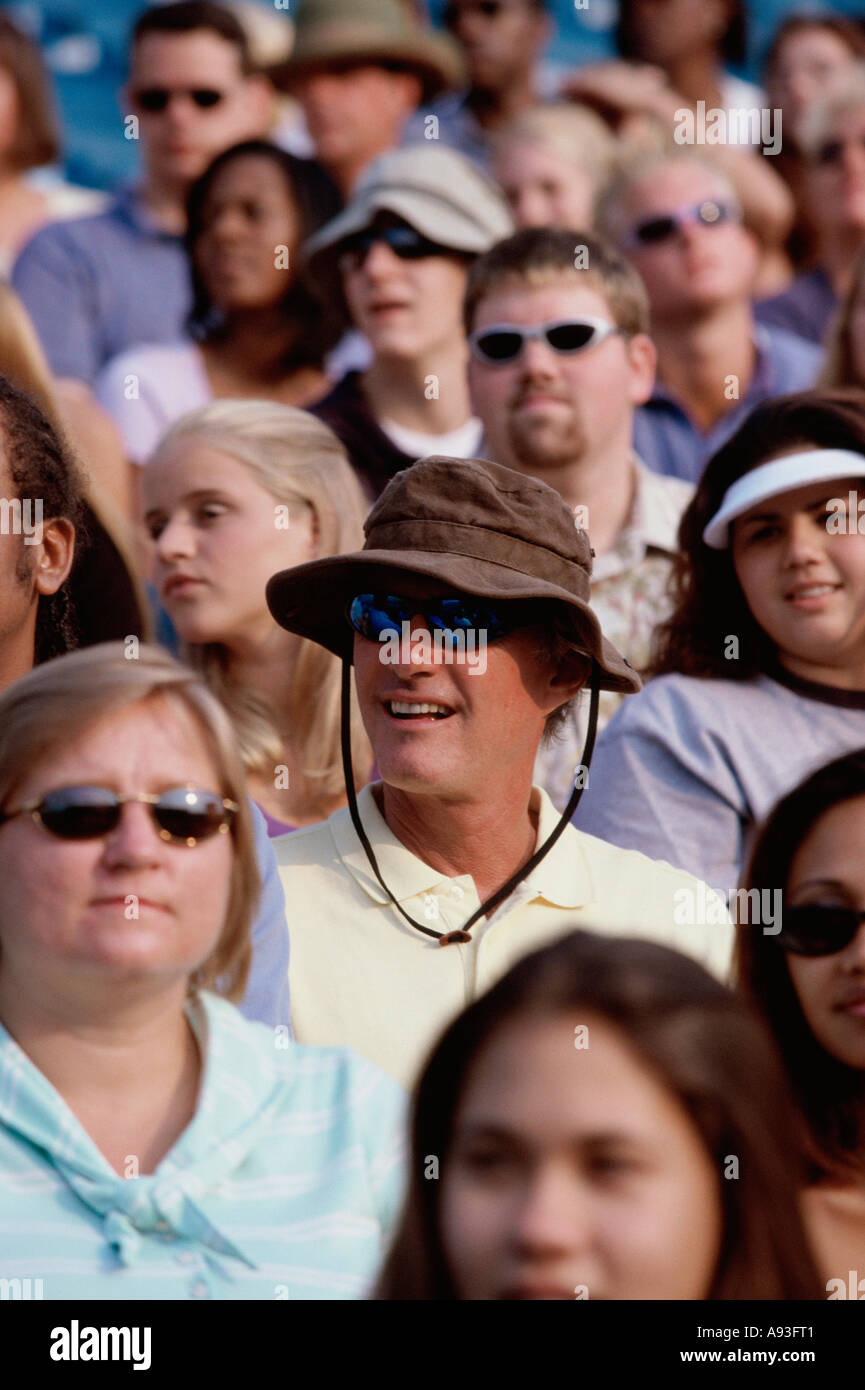 Group spectators sitting in stadium hi-res stock photography and images ...