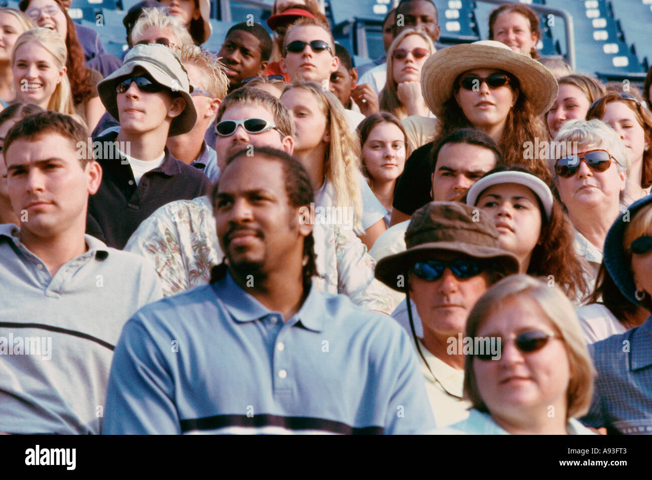 Group spectators sitting in stadium hi-res stock photography and images ...
