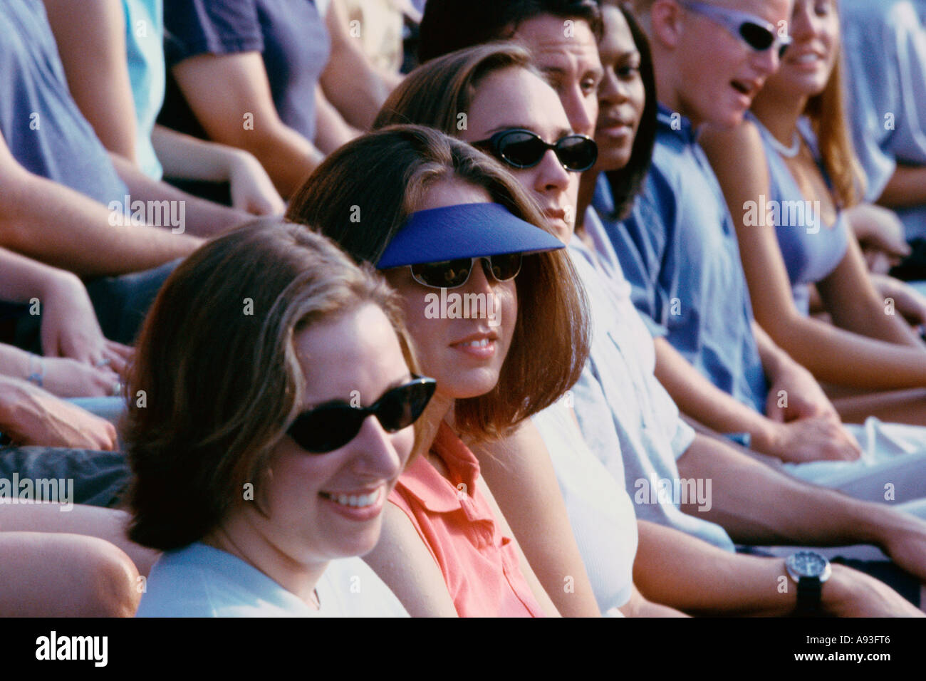 Group spectators sitting in stadium hi-res stock photography and images ...