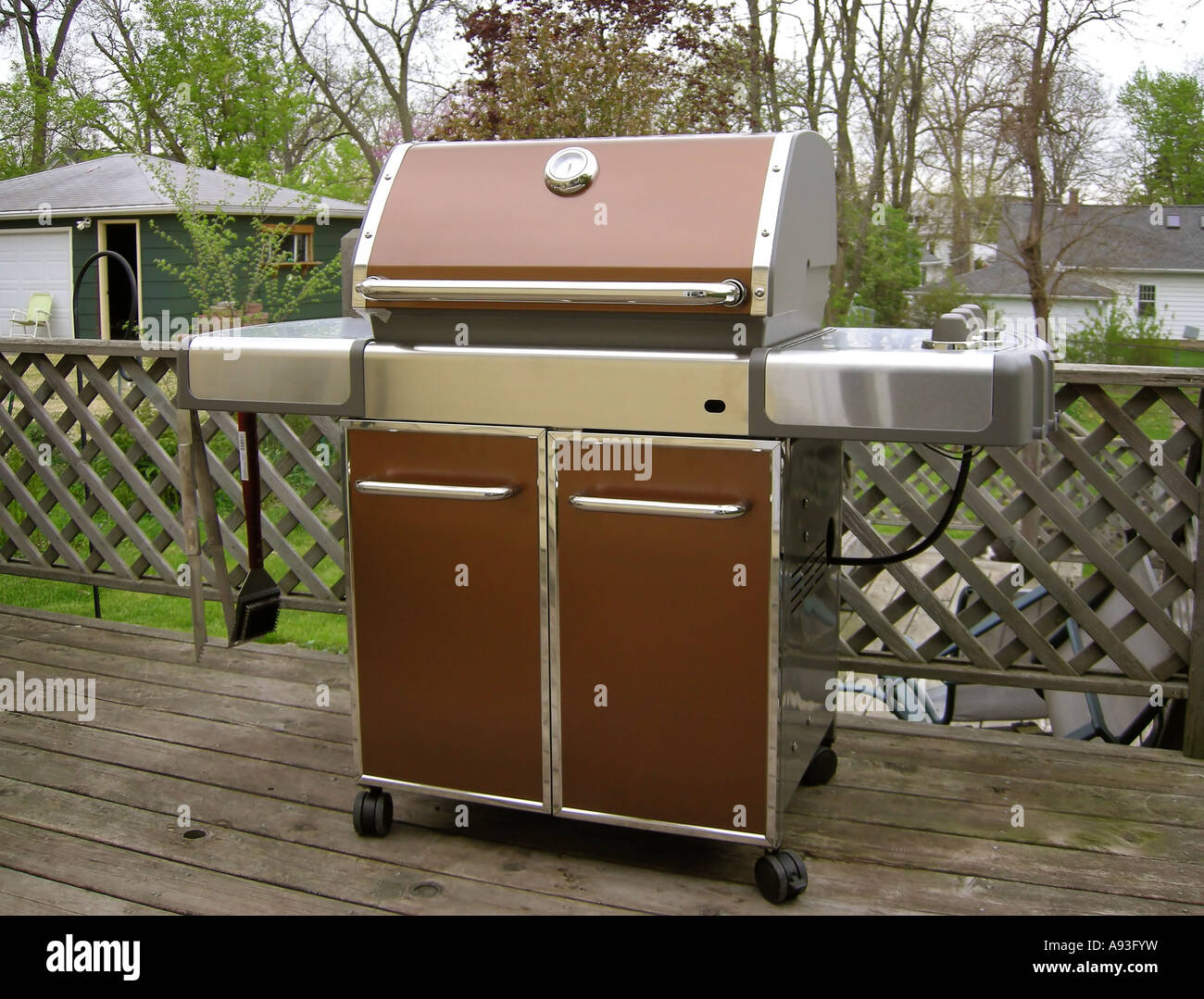 Outdoor Barbecue Grill Stock Photo - Alamy