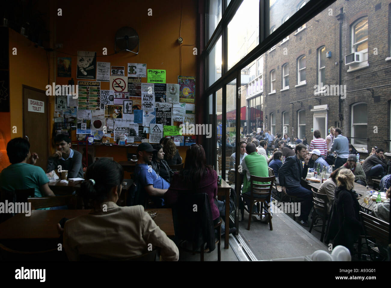 Coffee shop in Brick Lane London Stock Photo - Alamy