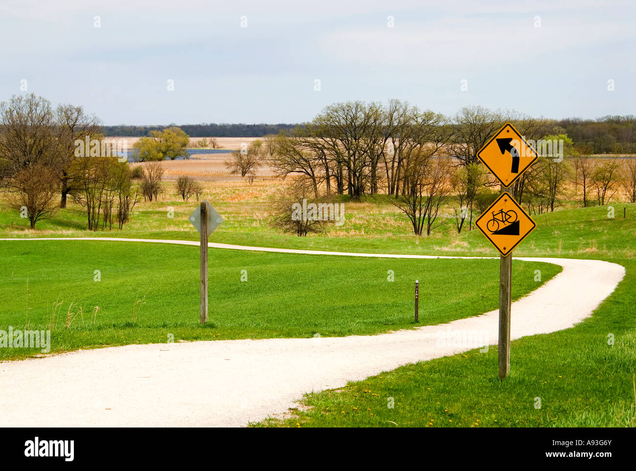 State Park Bike Path Stock Photo - Alamy