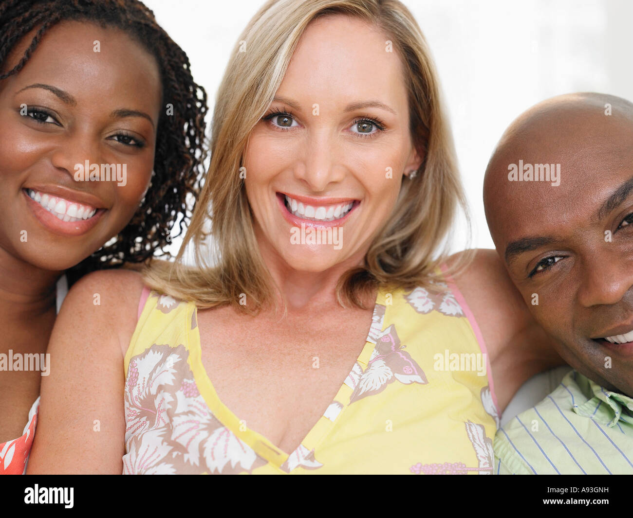 Portrait of three friends Stock Photo - Alamy