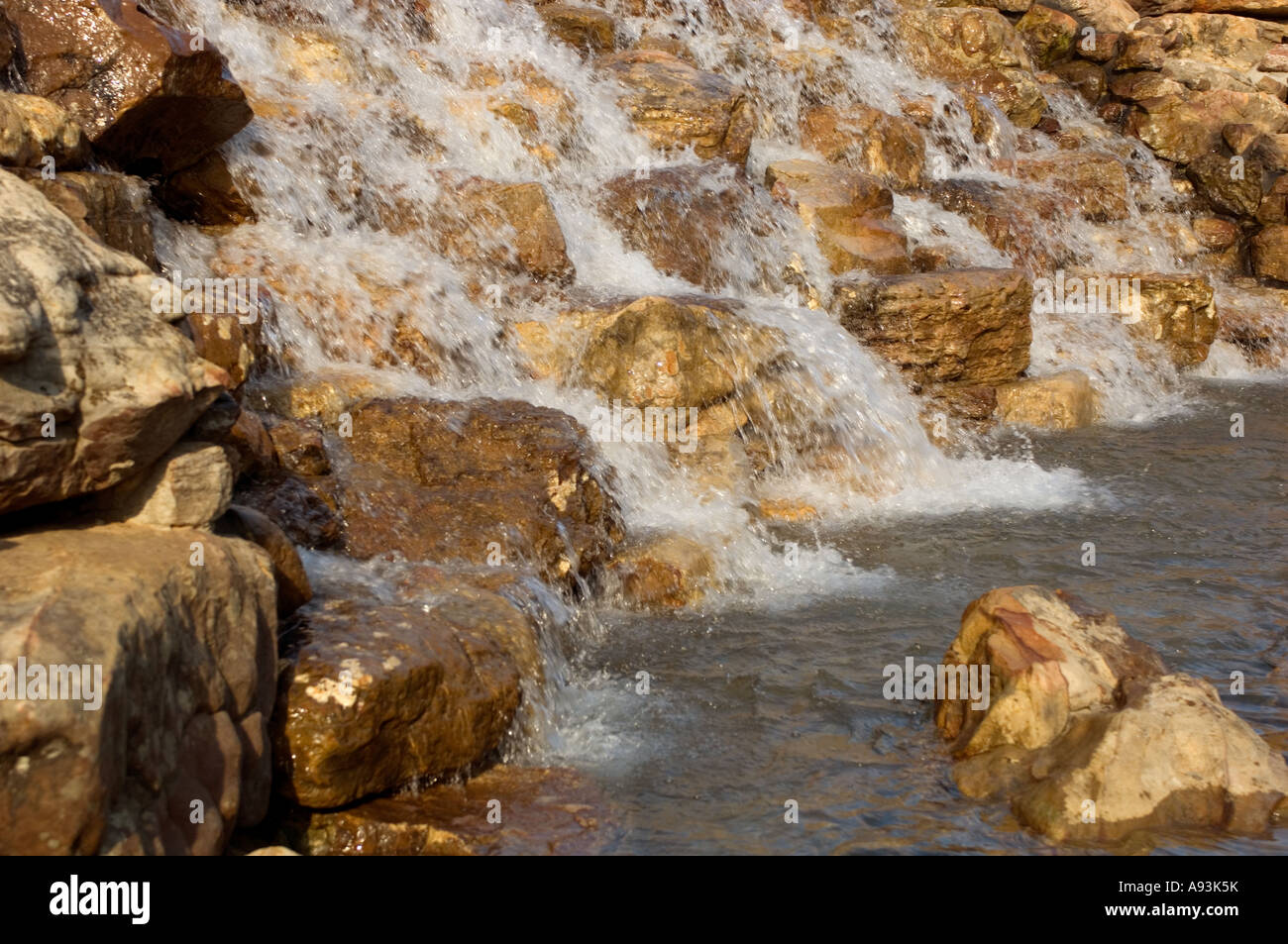 Cascading waterfall in Mount Magazine State Park Arkansas Stock Photo ...