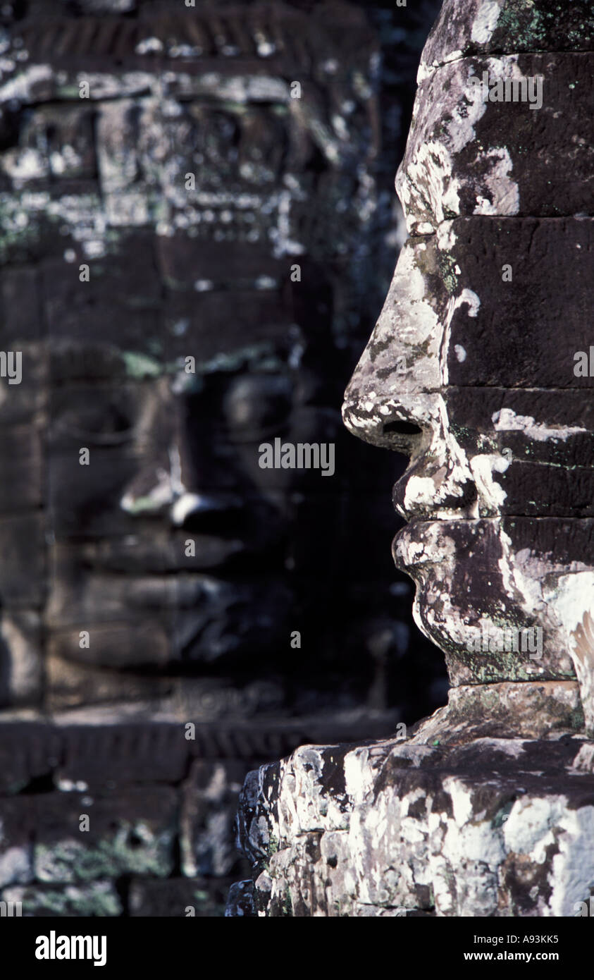CAMBODIA: Khmer Temples of Angkor Wat. The Bayon. Heads of Jayavarman ...