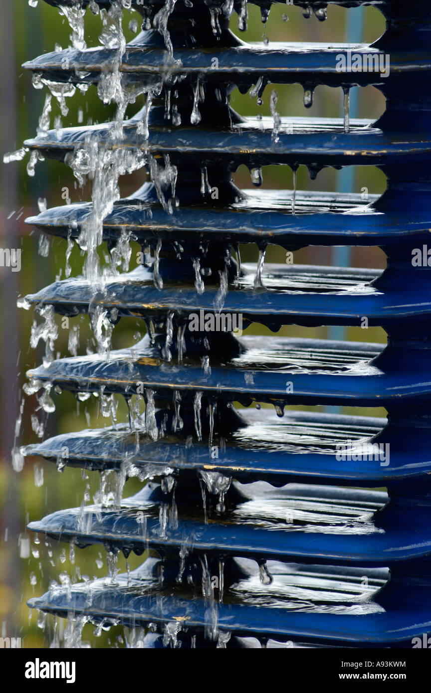 Old heating element as garden jumping well Stock Photo - Alamy